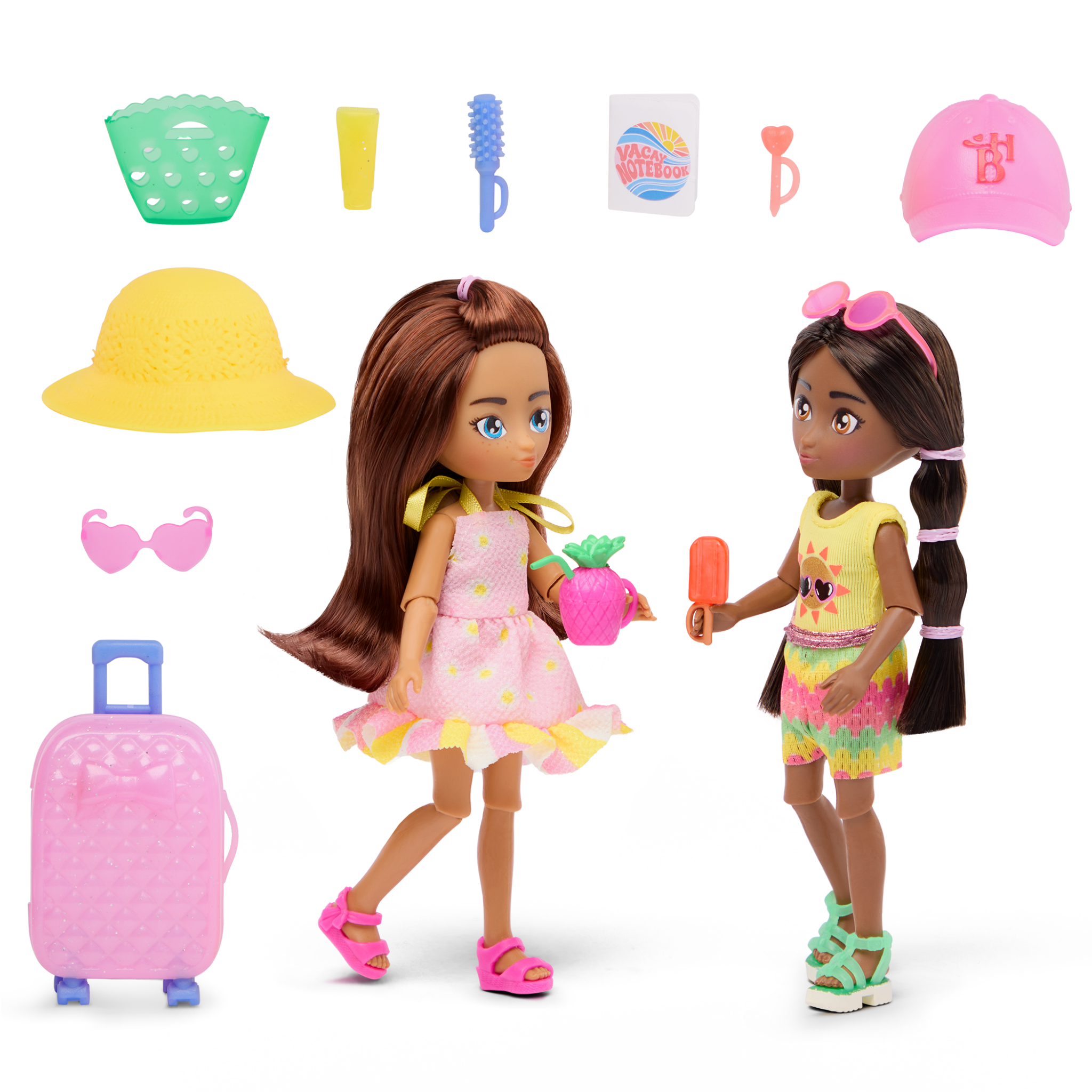 Jasmine & Makayla | 5.5-inch Ball-Jointed Dolls | Hey Bestie